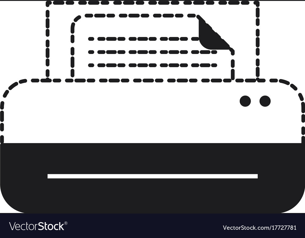 Printer machine icon Royalty Free Vector Image