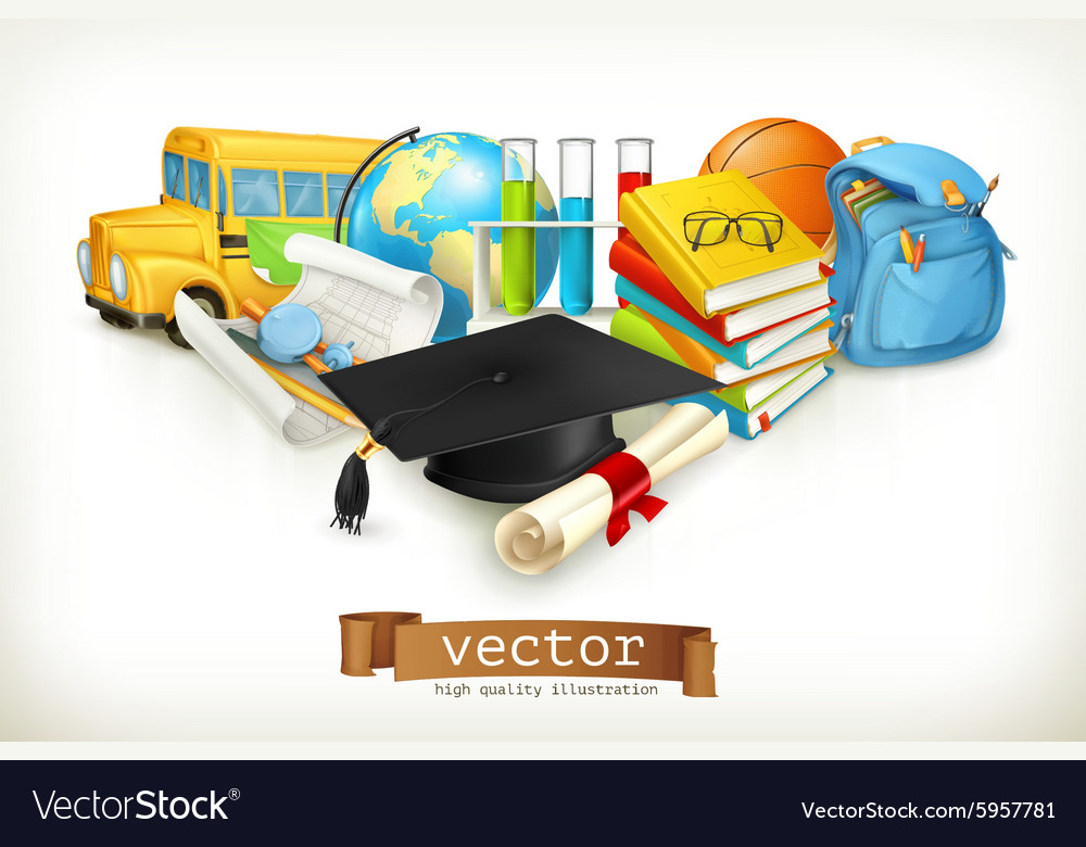 School Royalty Free Vector Image - VectorStock