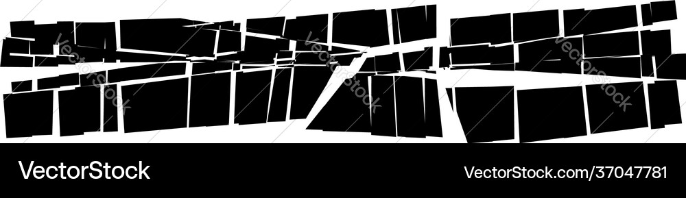 Shattered fractured and broken geometric Vector Image