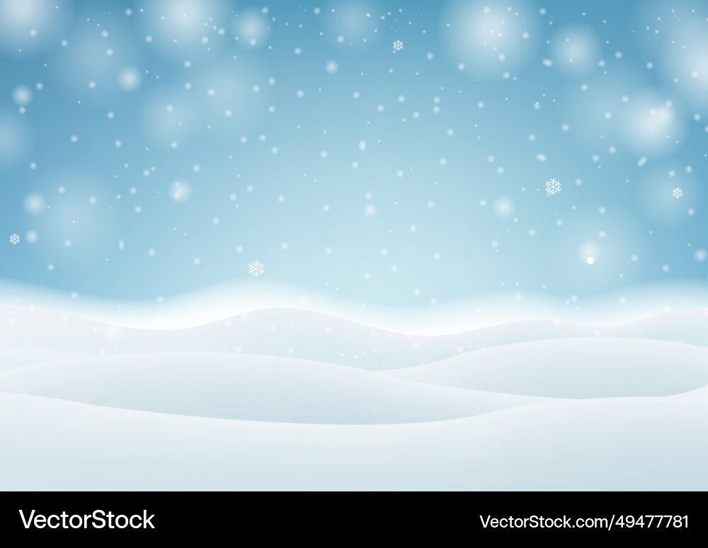 Winter banner and snowflakes snow Royalty Free Vector Image