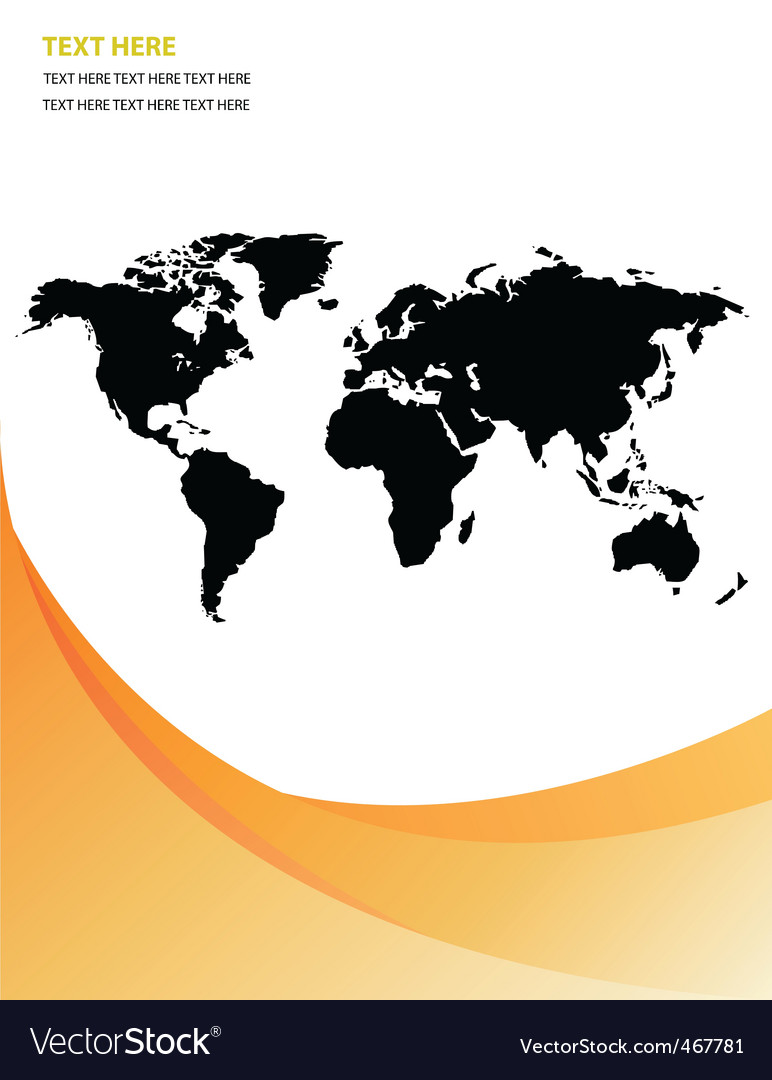 World map Royalty Free Vector Image - VectorStock