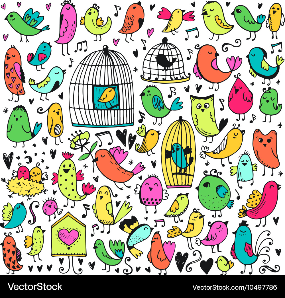 Camping doodle set Royalty Free Vector Image - VectorStock