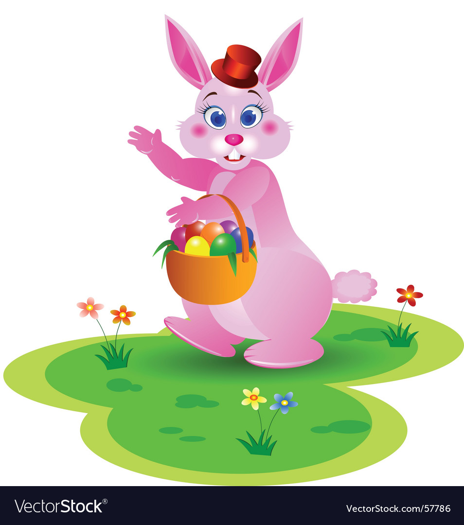 Easter rabbit Royalty Free Vector Image - VectorStock
