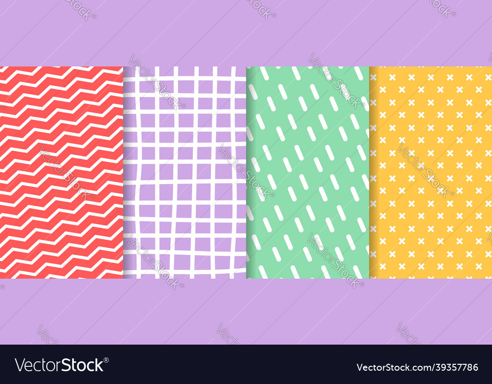 Hand drawn abstract pattern collection Royalty Free Vector