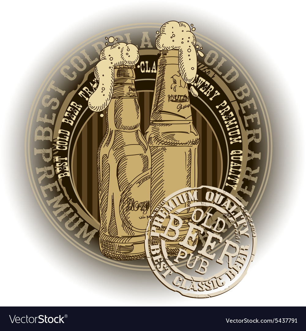 Beer background Royalty Free Vector Image - VectorStock