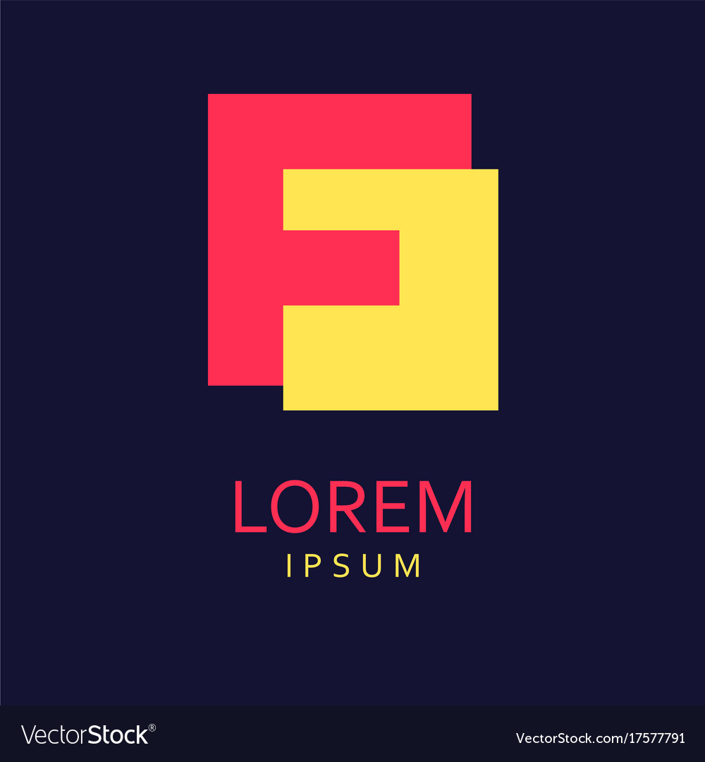 F letter logo icon Royalty Free Vector Image - VectorStock