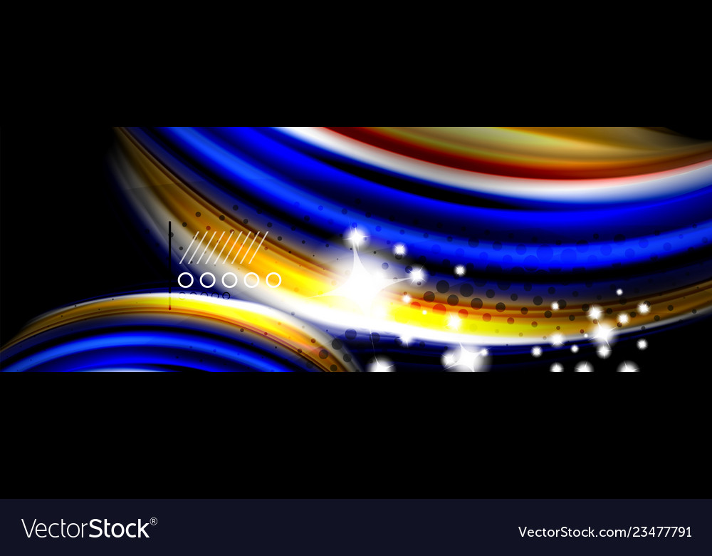 Fluid liquid wave pattern Royalty Free Vector Image