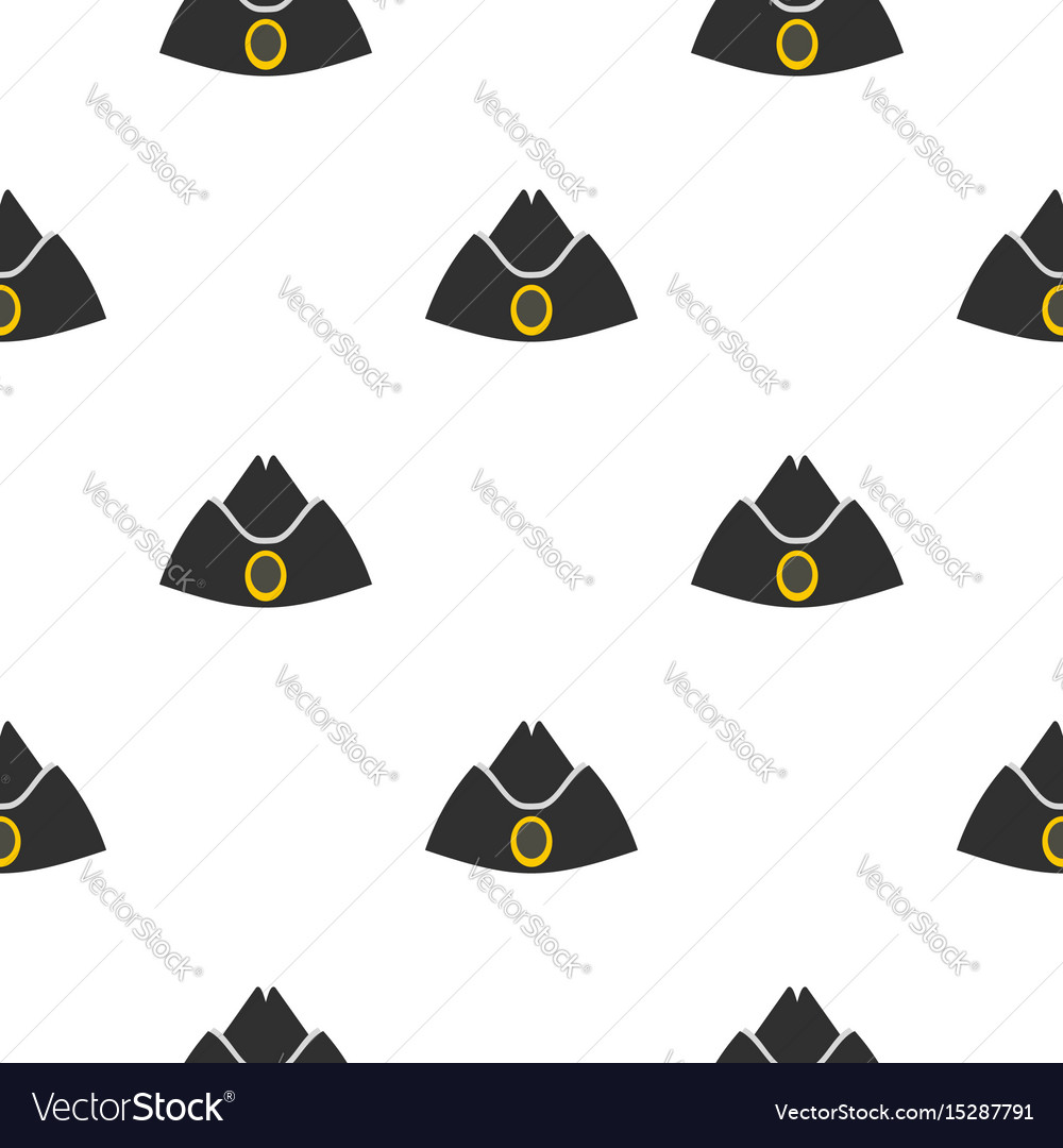Forage cap pattern flat Royalty Free Vector Image