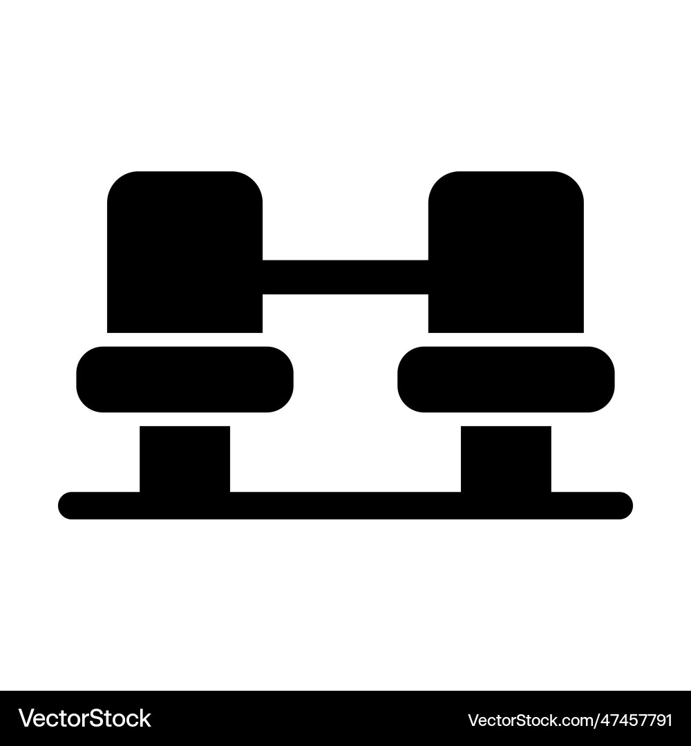 Seating glyph icon for personal and commercial use