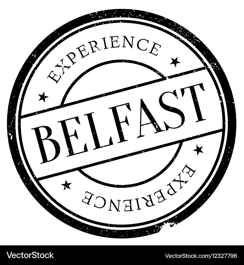 Belfast stamp rubber grunge Royalty Free Vector Image
