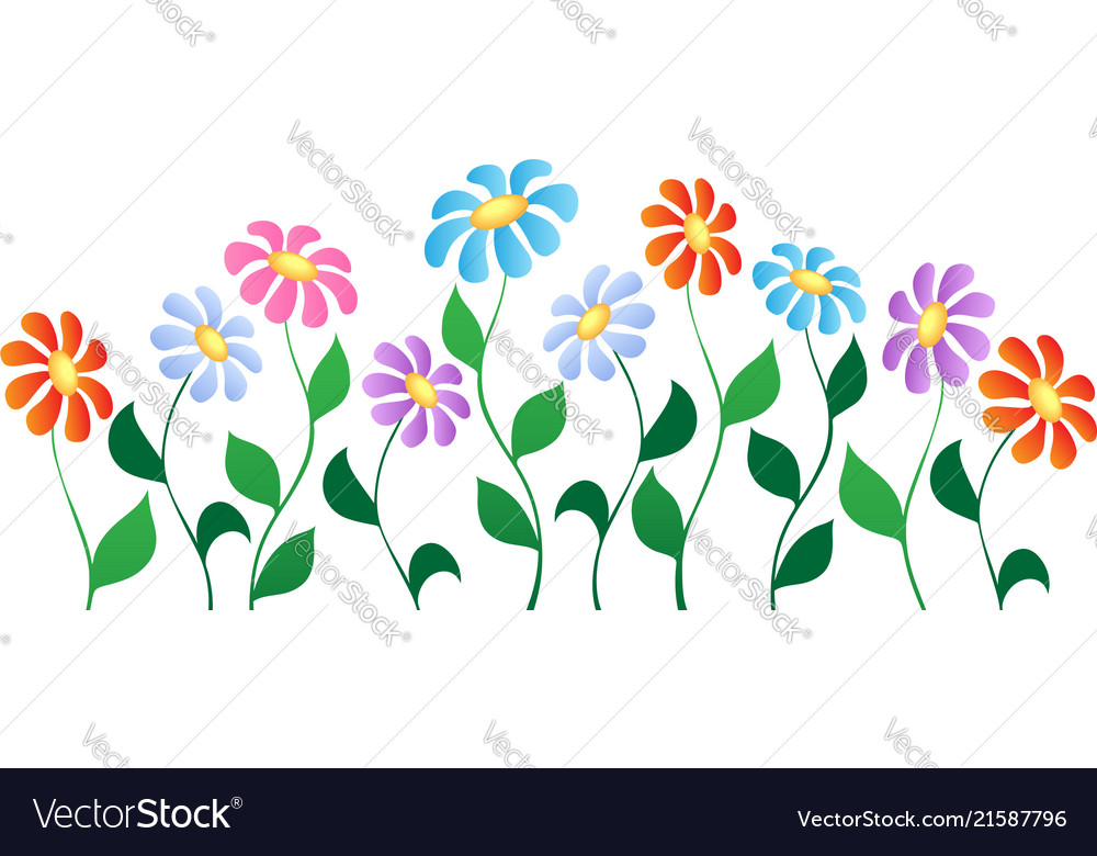 Flower theme image 3 Royalty Free Vector Image