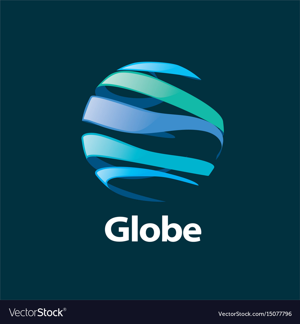 Logo globe Royalty Free Vector Image - VectorStock