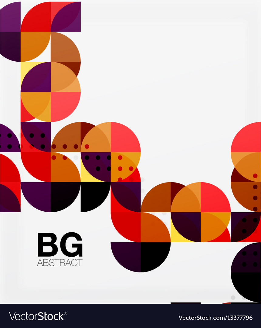 Minimalistic circle composition background Vector Image