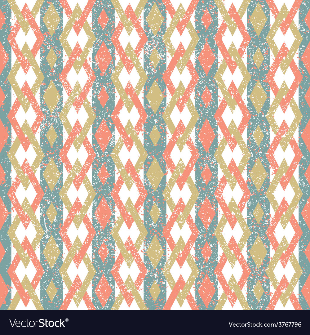 Pattern with color rhombus Royalty Free Vector Image