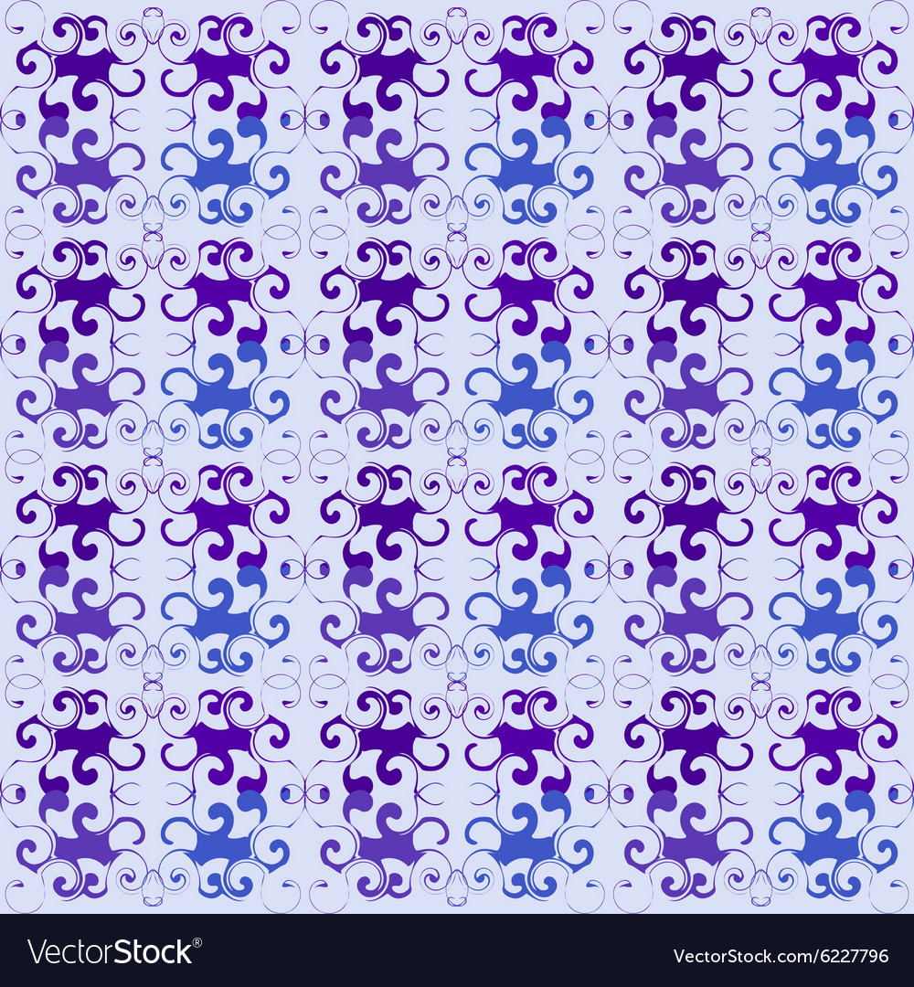 Seamless floral purple pattern Royalty Free Vector Image
