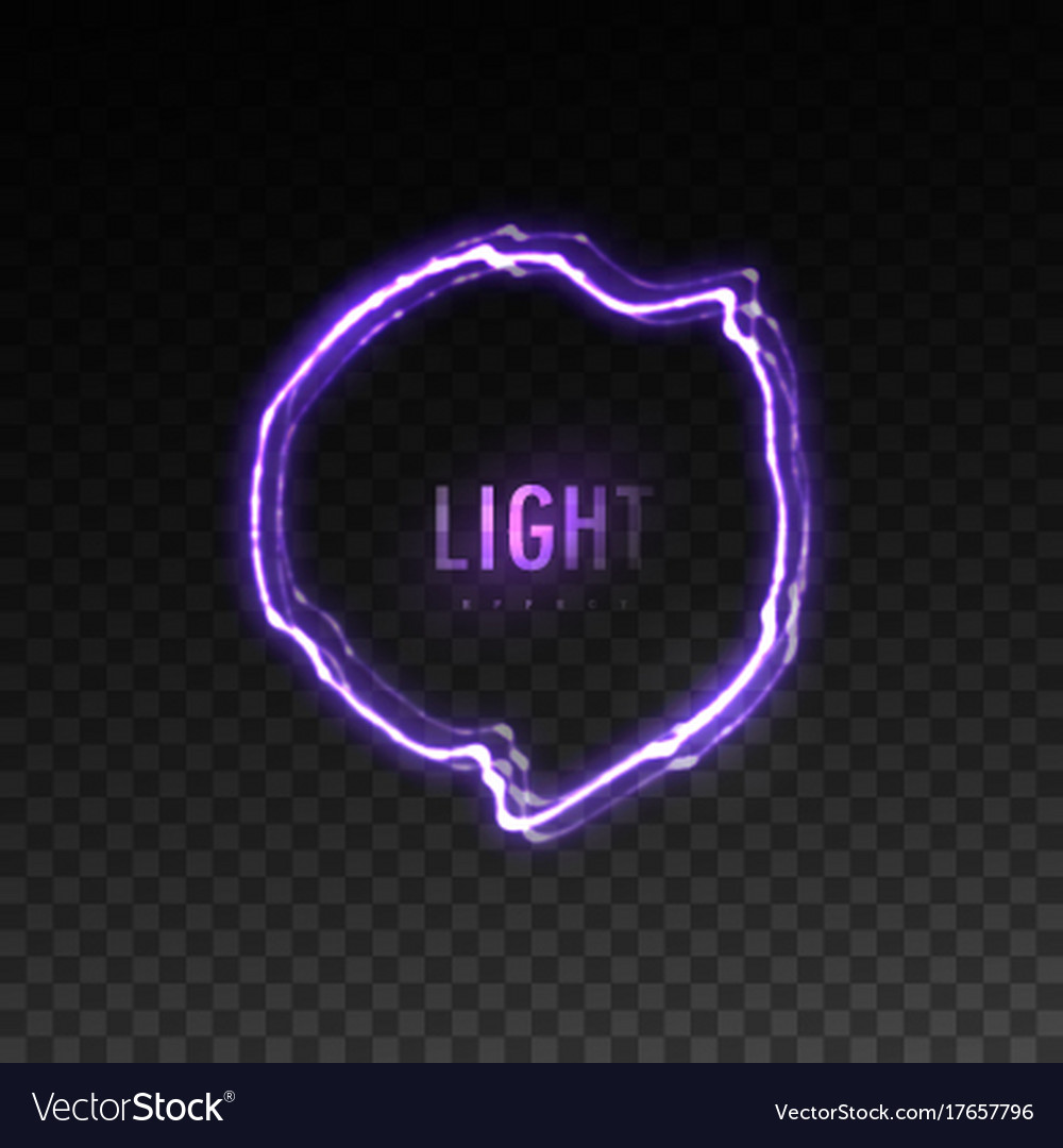 Visual electricity effect Royalty Free Vector Image