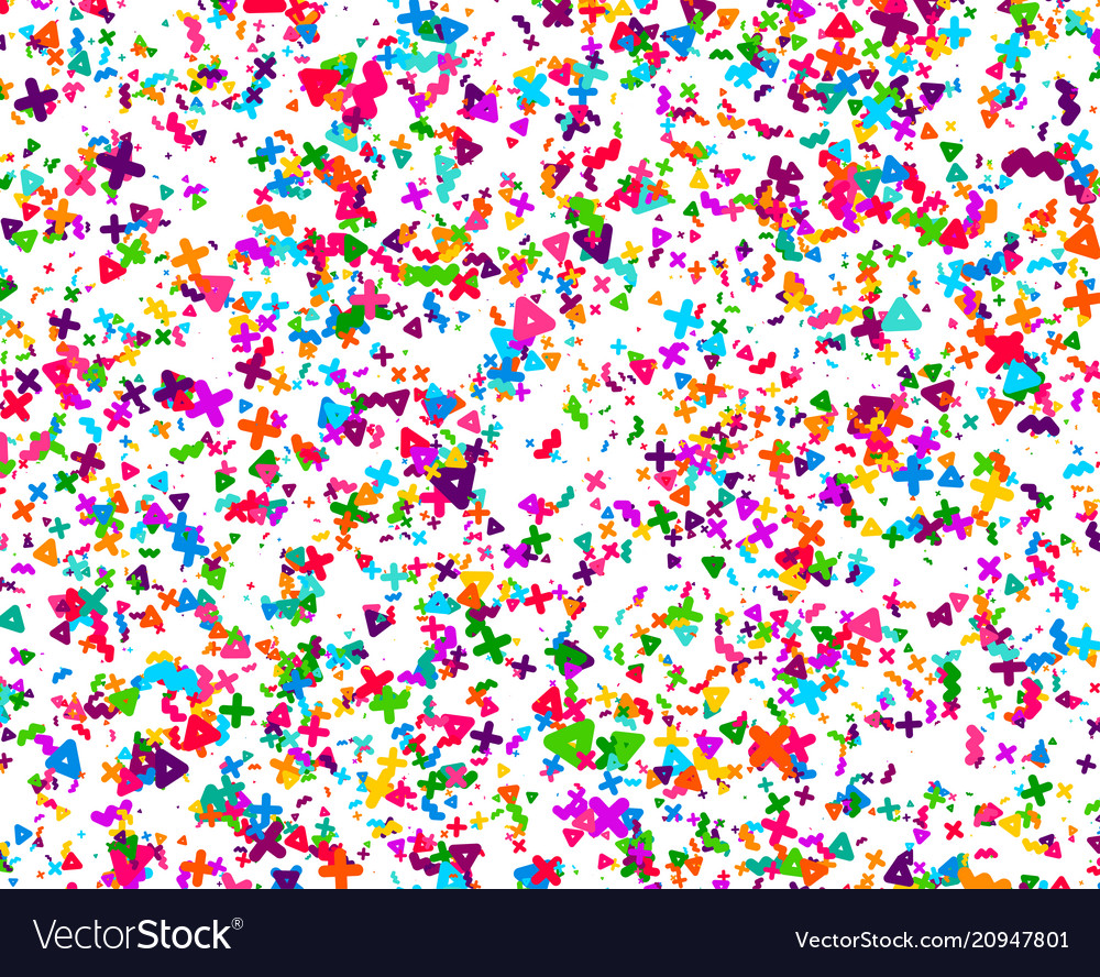 Abstract geometric pattern colored shapes Vector Image