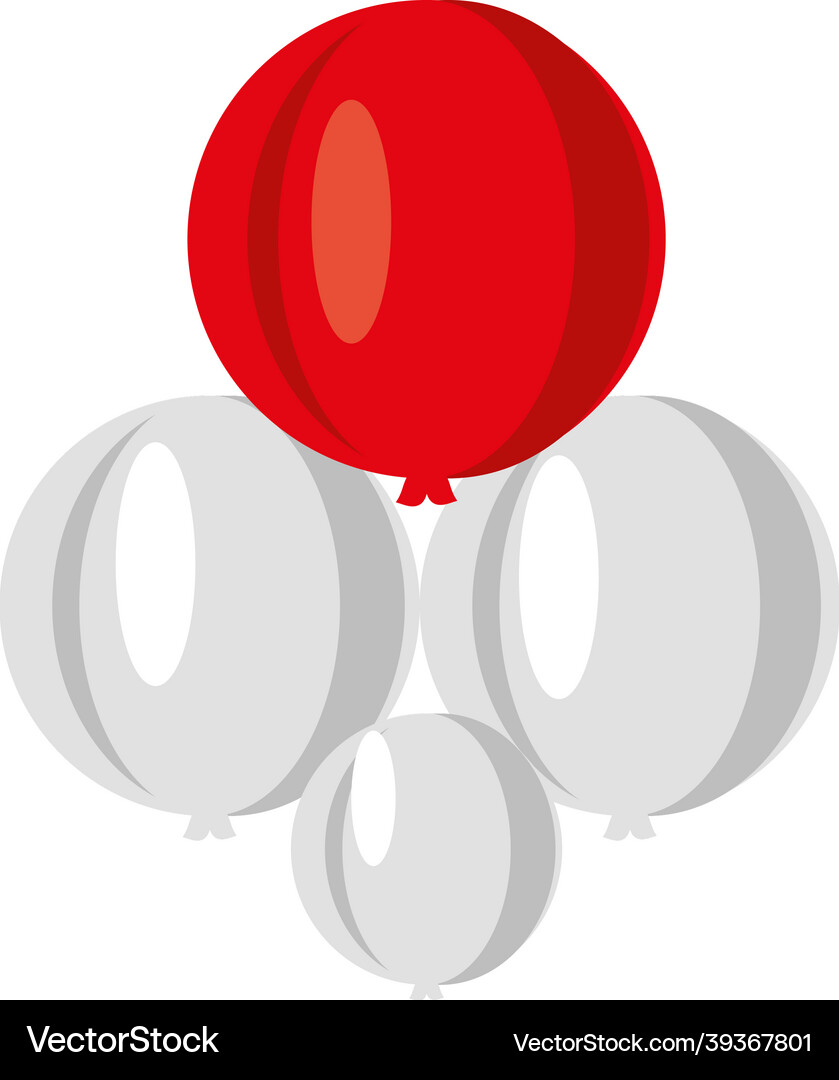 Balloons of different colors Royalty Free Vector Image