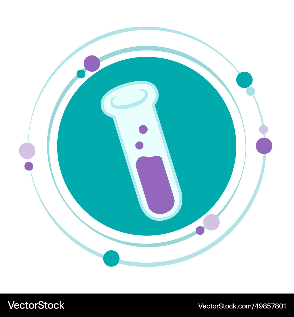 Chemistry icon tube Royalty Free Vector Image - VectorStock