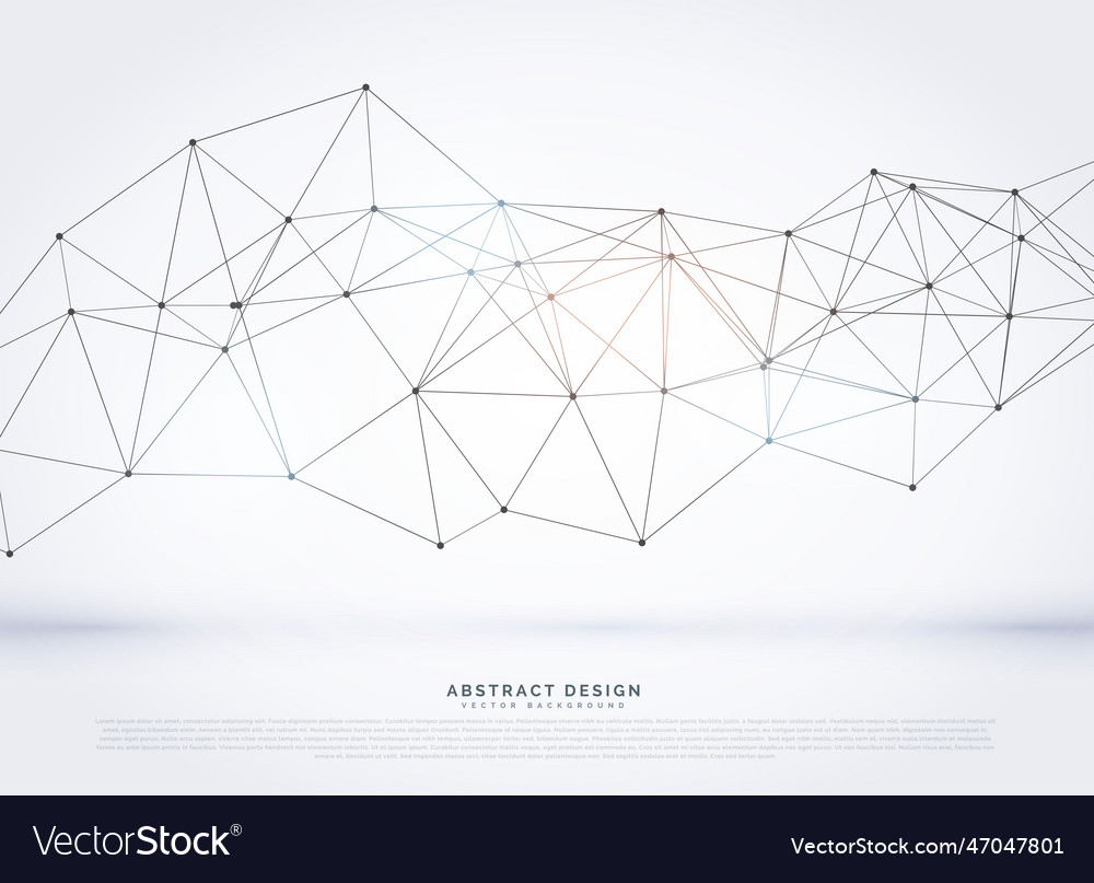 Digital network wireframe background Royalty Free Vector