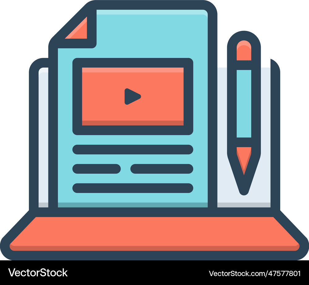 Editor Royalty Free Vector Image - VectorStock