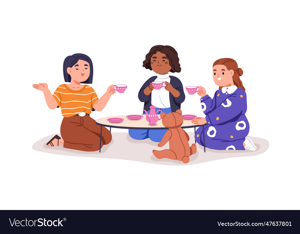 Kids Tea Party Clipart