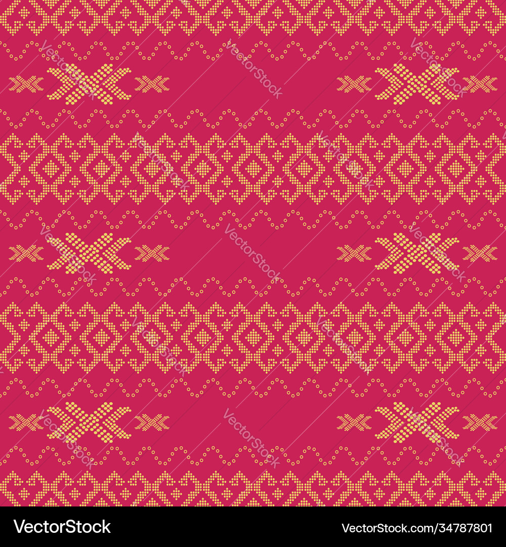Seamless geometric background motif ulos batak Vector Image