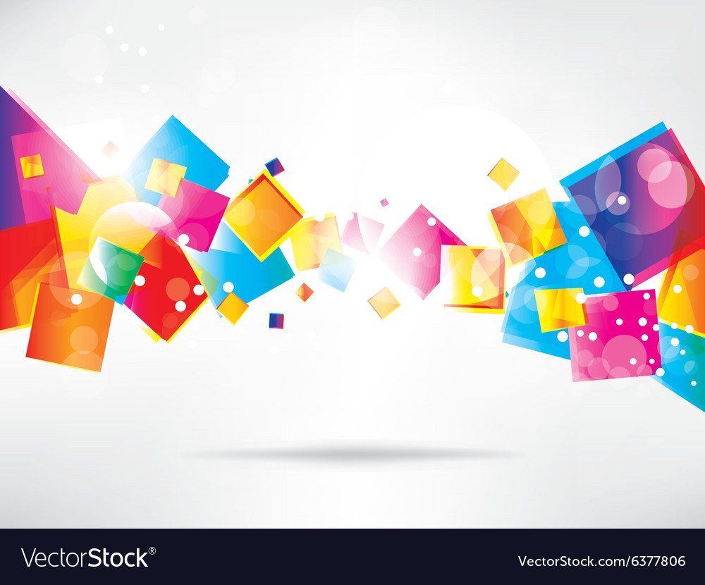 Abstract background with colored elements Vector Image