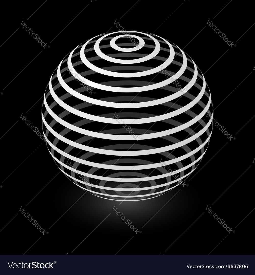Abstract sphere element Royalty Free Vector Image