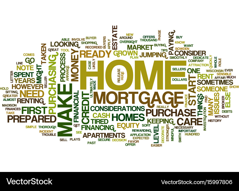 Are you ready for a home text background word Vector Image