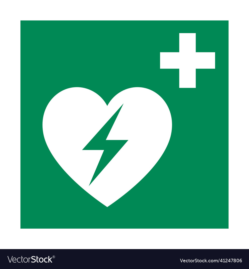 Defibrillator Royalty Free Vector Image - VectorStock