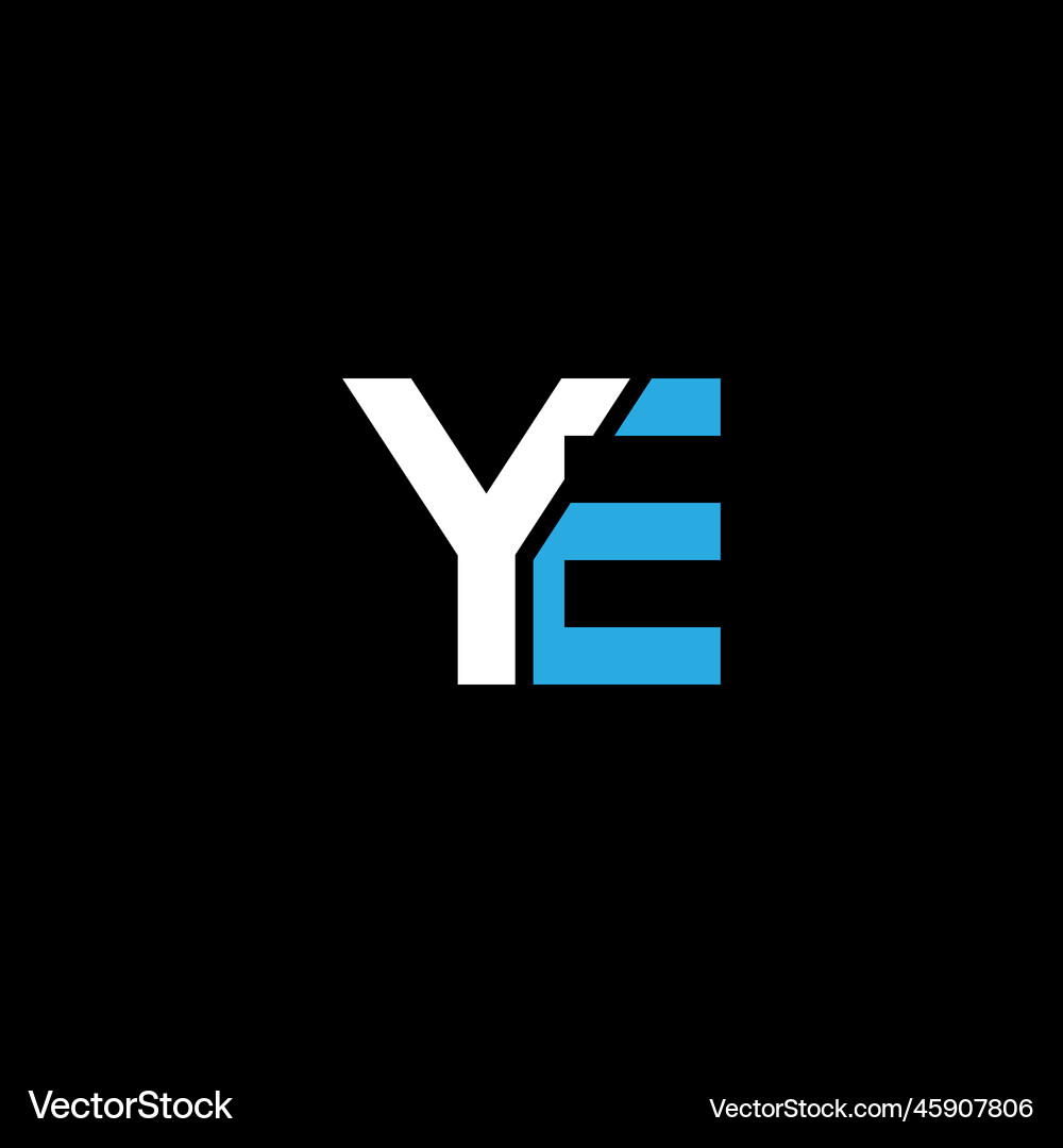 Ey or ye abstract outstanding professional Vector Image