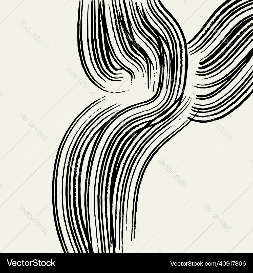 Hand drawn abstract creative simple artwork Vector Image