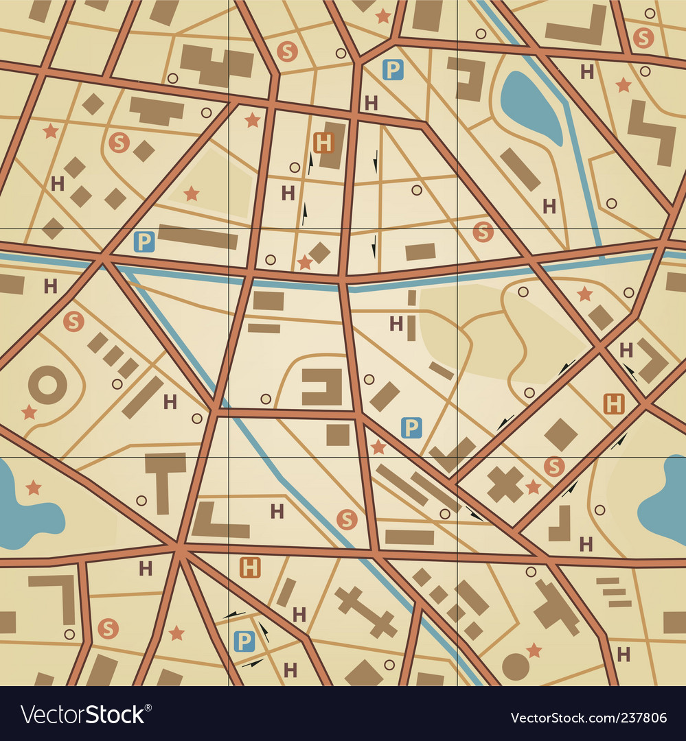 Map tile Royalty Free Vector Image - VectorStock