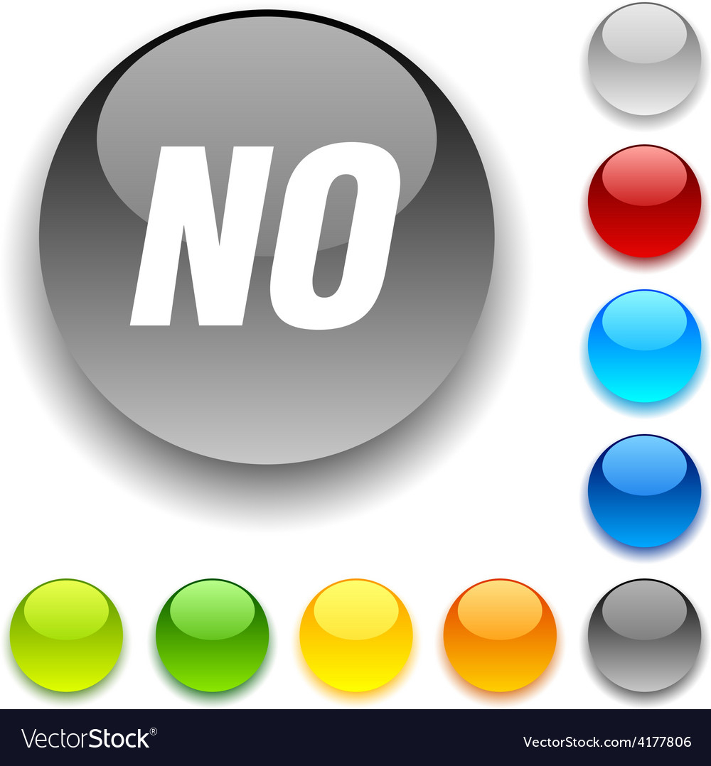 No button Royalty Free Vector Image - VectorStock