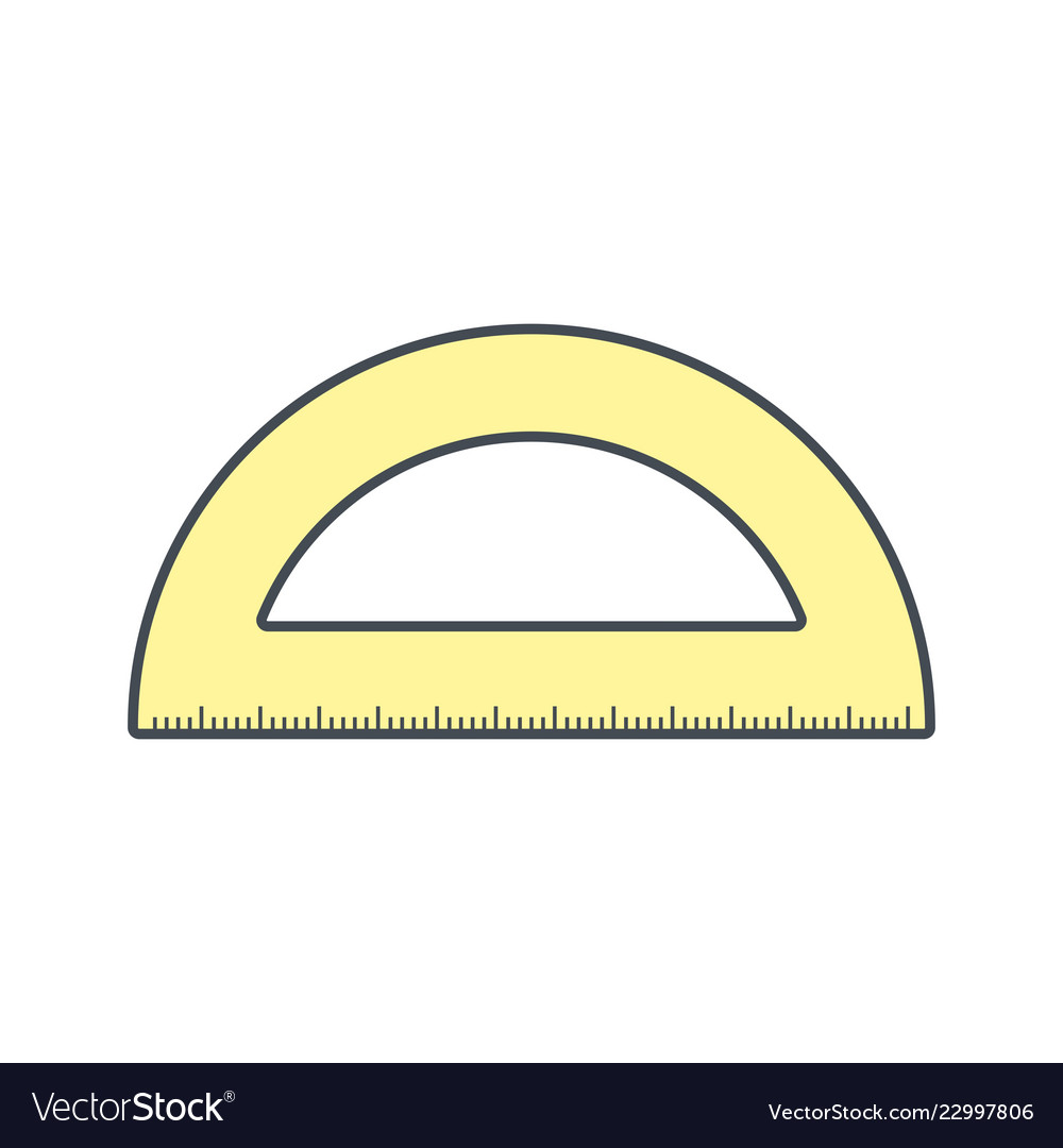 Protractor icon Royalty Free Vector Image - VectorStock