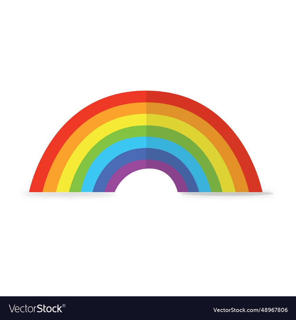 Rainbow colorful Royalty Free Vector Image - VectorStock