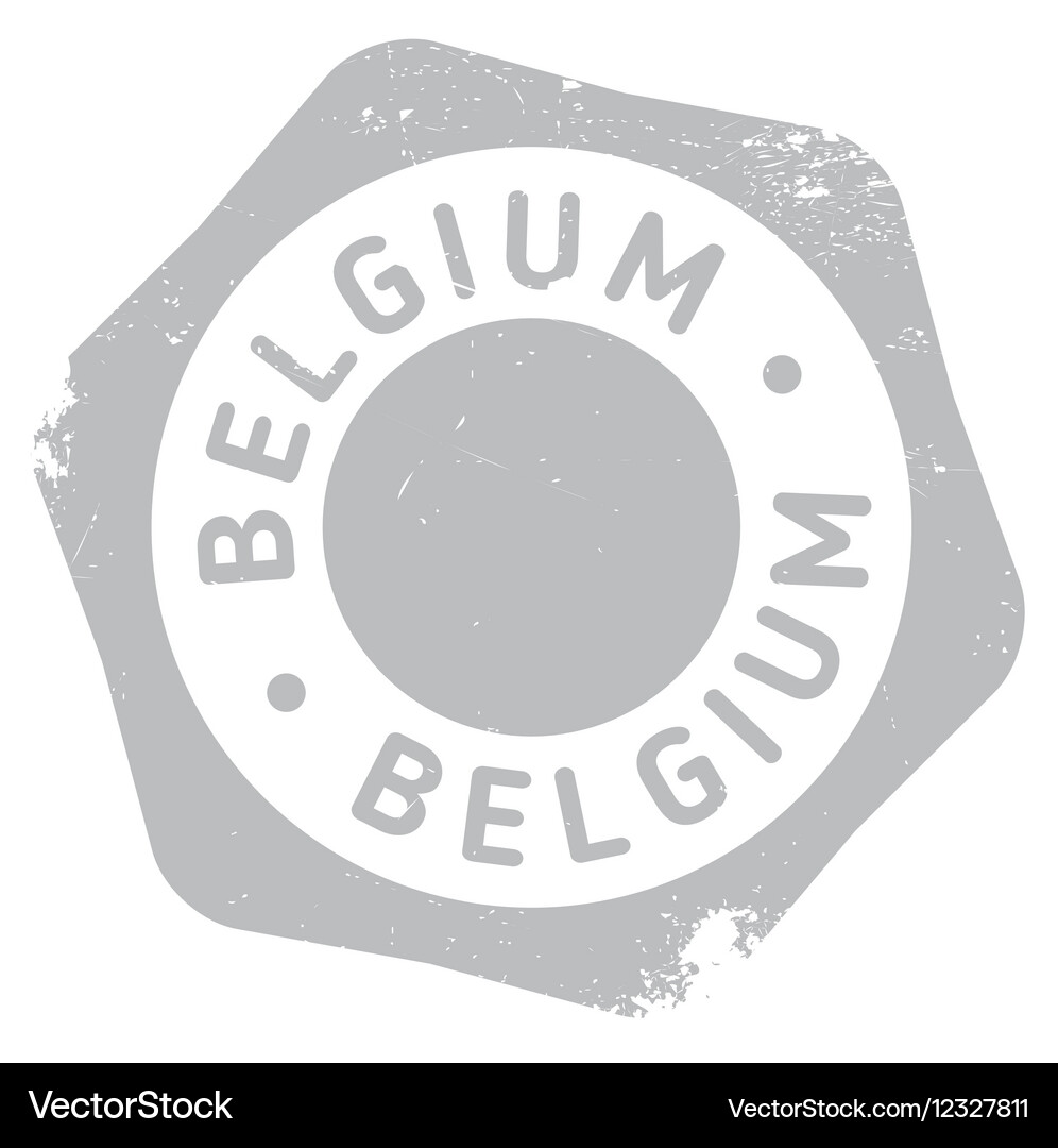 Belgium stamp rubber grunge Royalty Free Vector Image