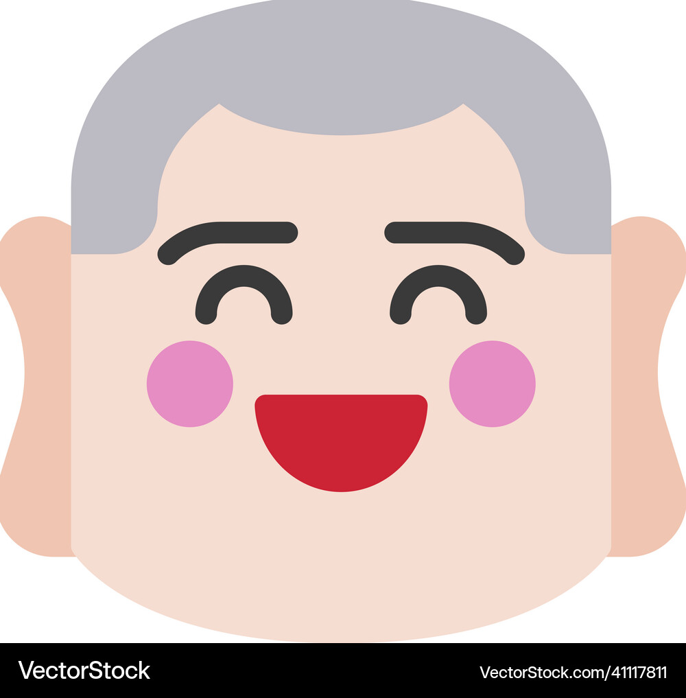 Chinese monk icon new year Royalty Free Vector Image