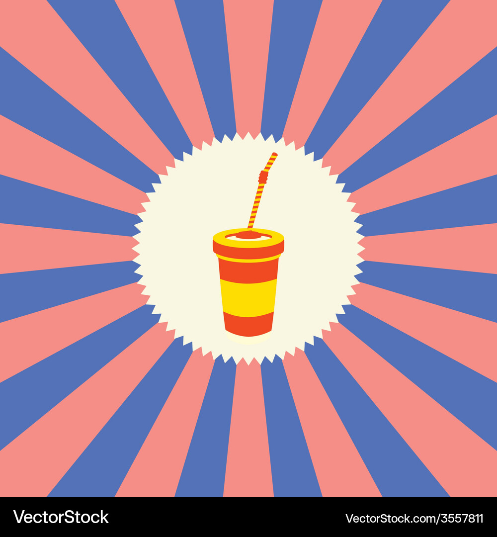 Food and drink theme soda Royalty Free Vector Image