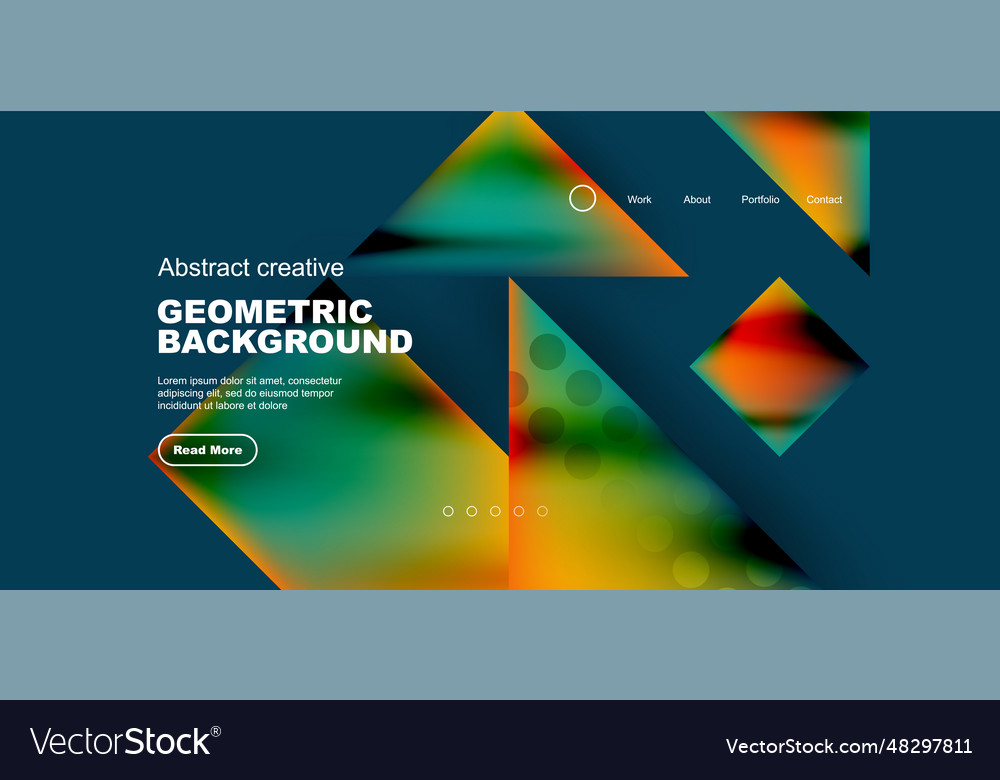 Geometric elements - squares and triangles Vector Image