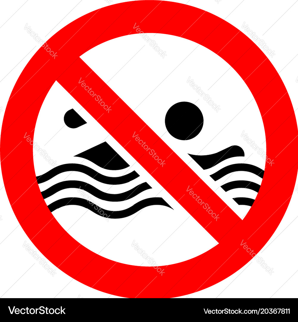 Prohibition red sign Royalty Free Vector Image