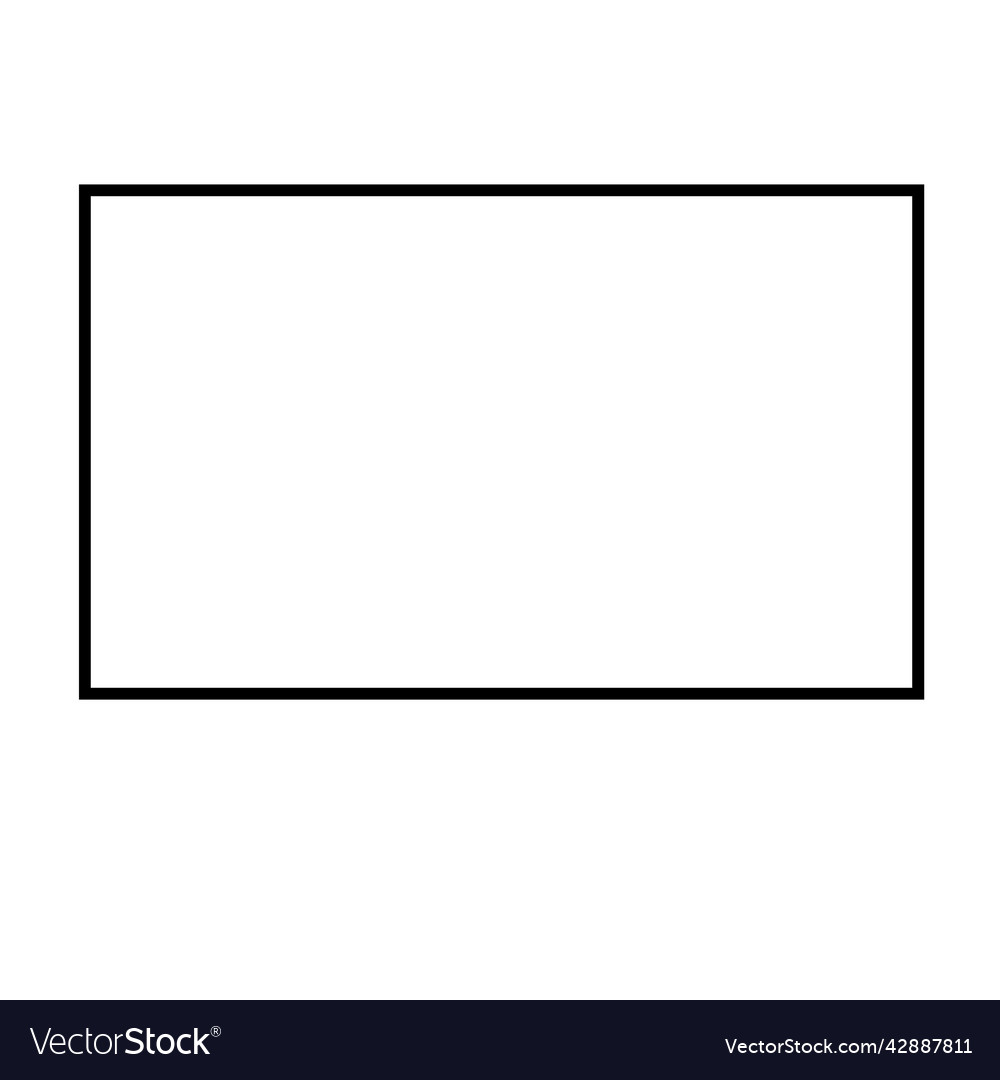 Square rectangle shape high quality Royalty Free Vector
