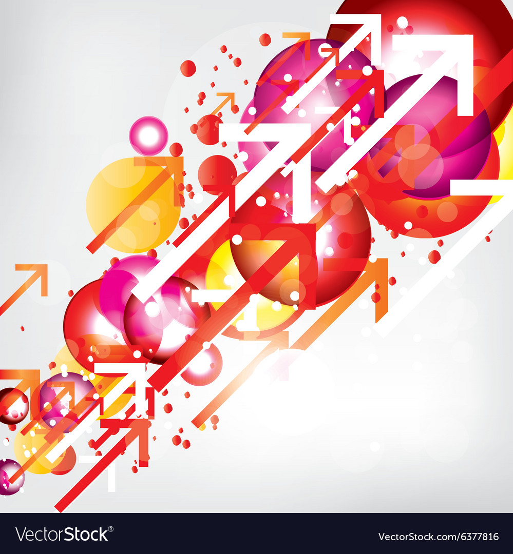 Abstract background with colored elements Vector Image