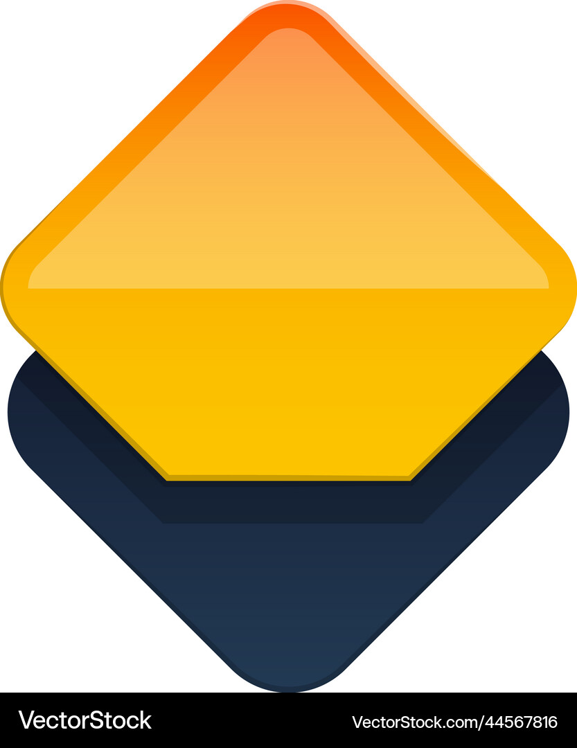 Abstract layers square logo in trendy and minimal Vector Image