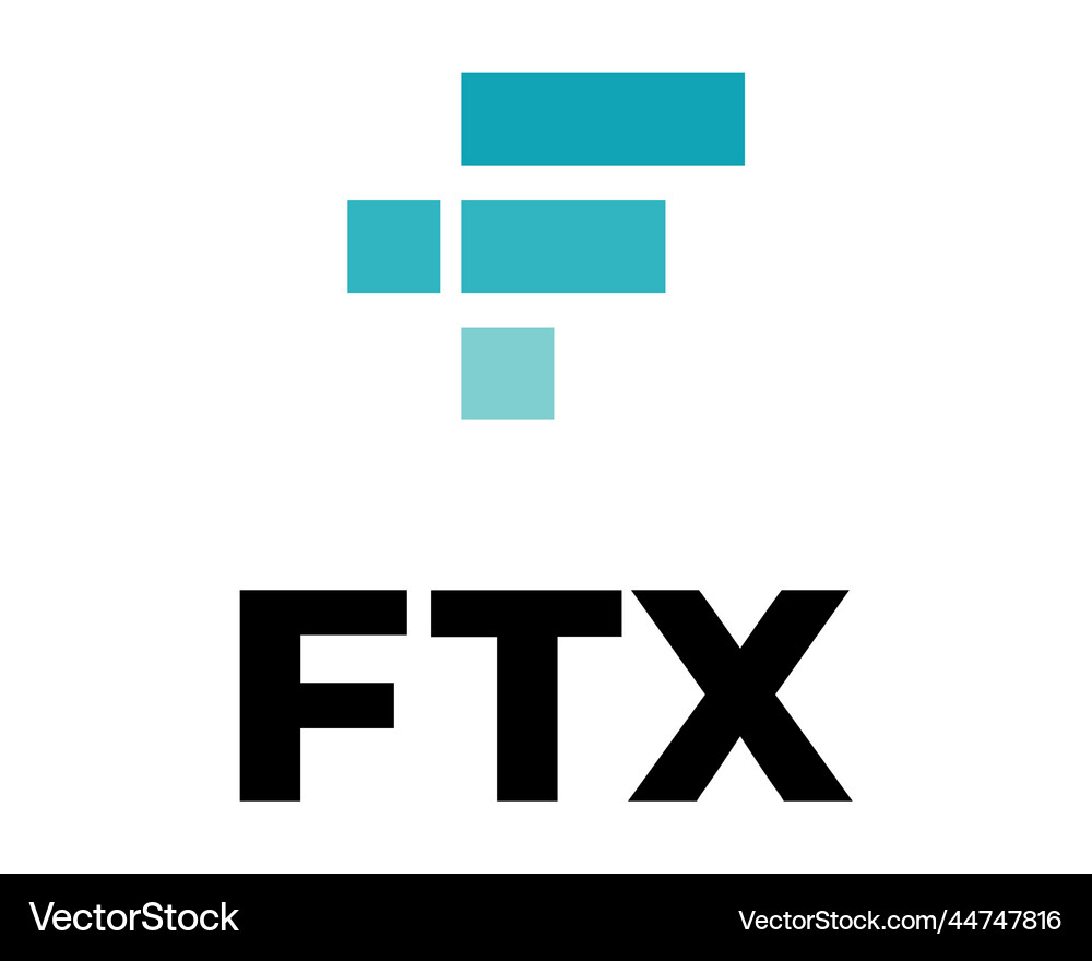 Ftx token - the collapse of crypto exchange Vector Image