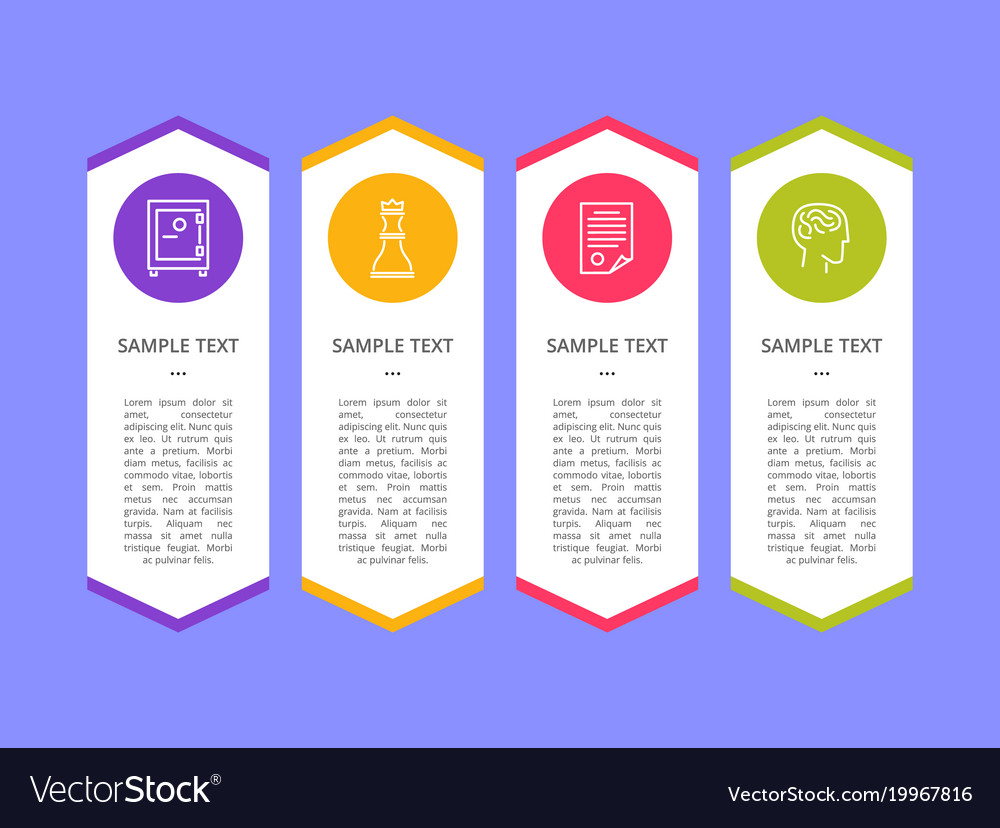 Infographic elements frames Royalty Free Vector Image