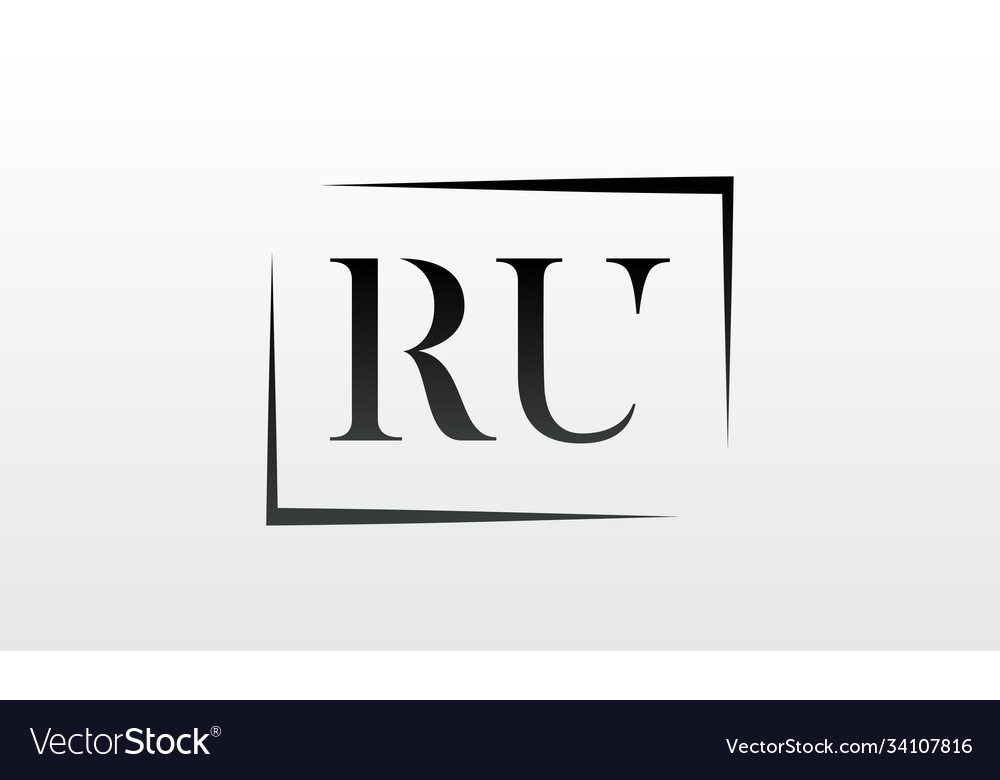 Initial ru letter logo with creative modern Vector Image Initial ru letter logo with creative modern Vector Image