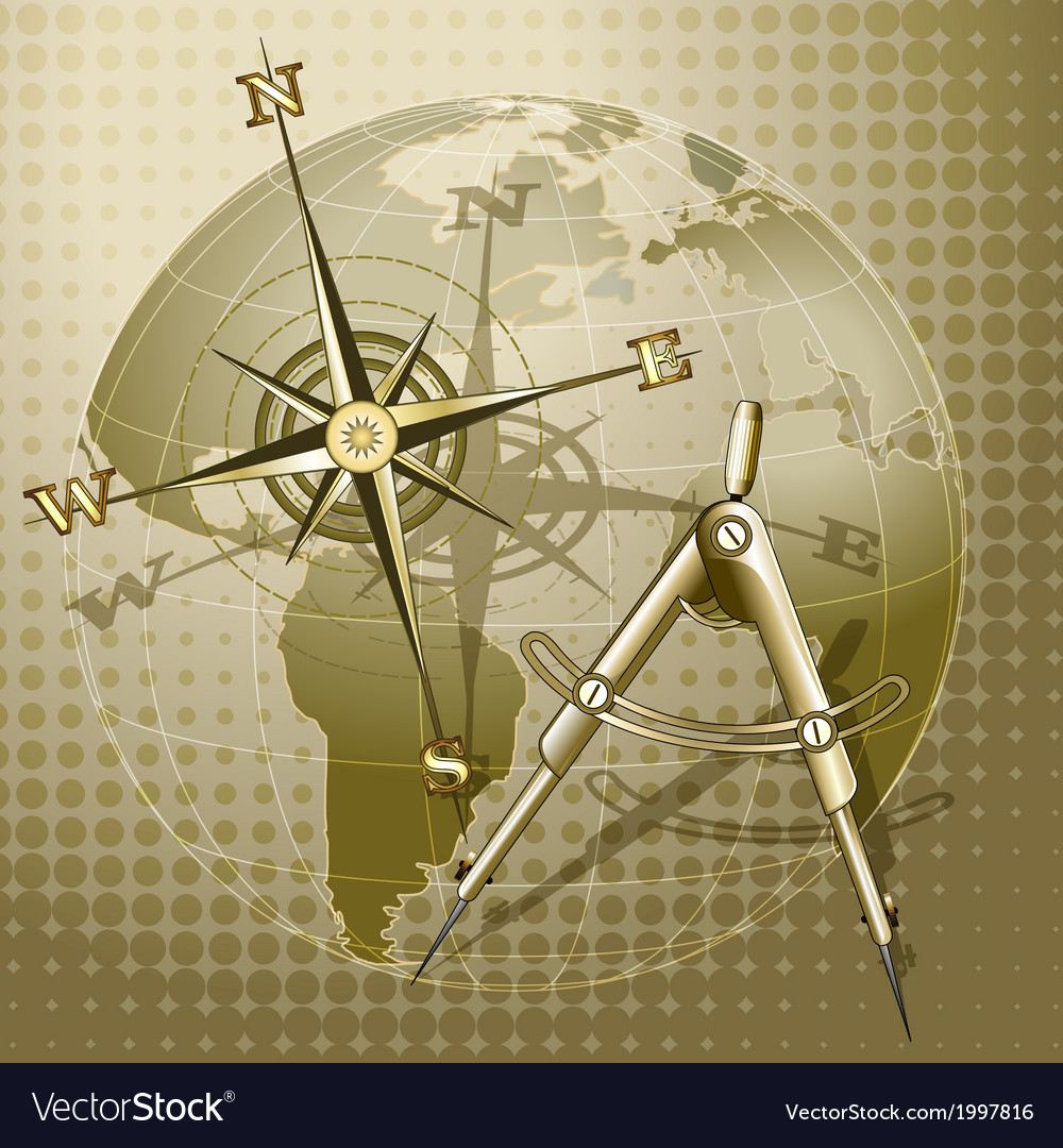 Retro navigation Royalty Free Vector Image - VectorStock