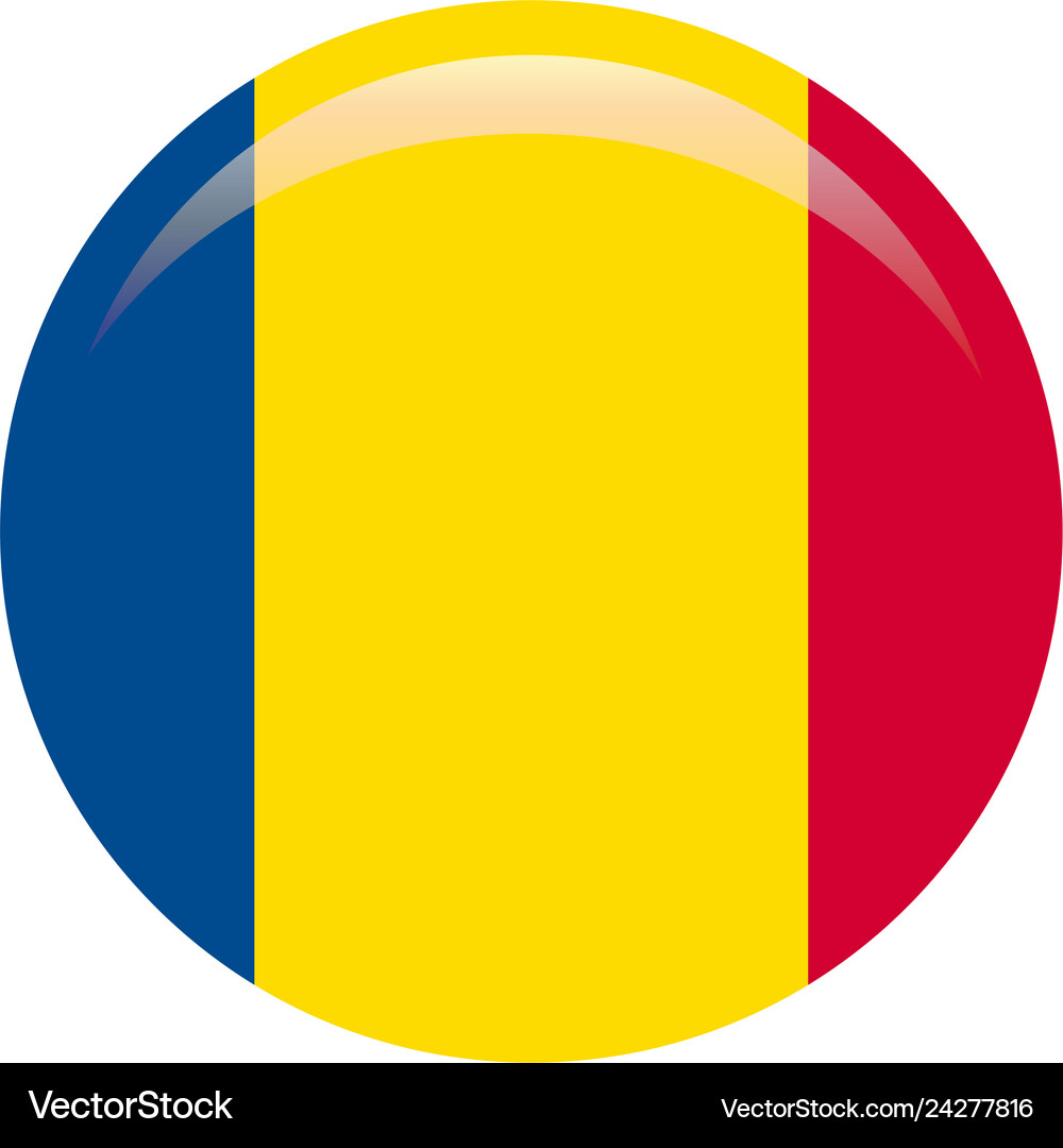 Romania flag official colors and proportion Vector Image